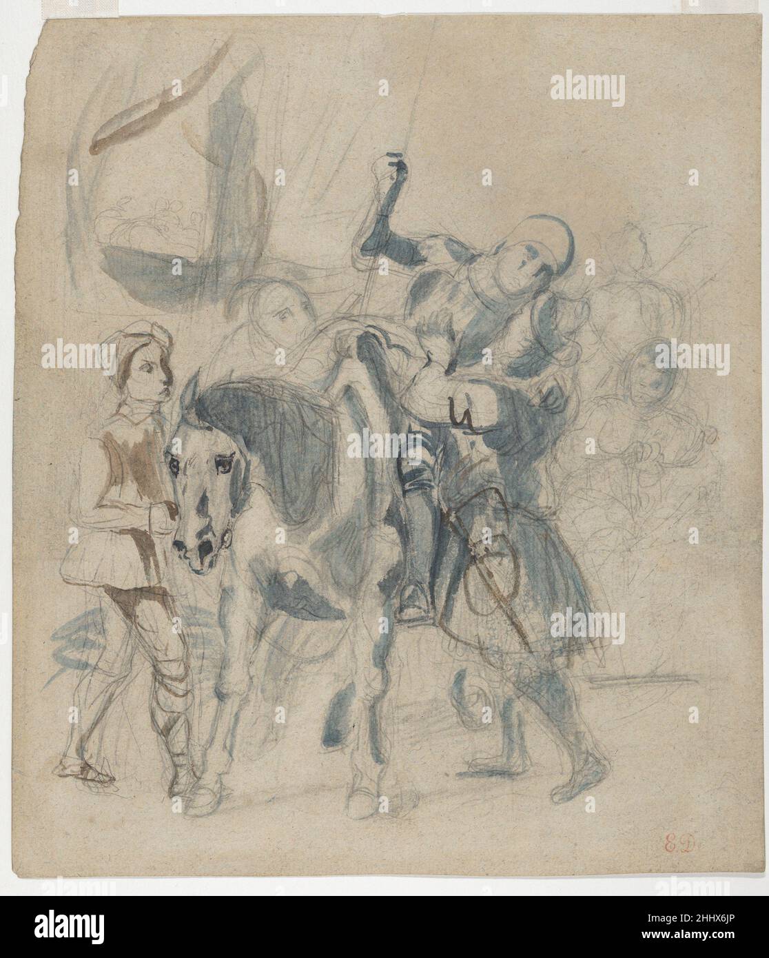 wounded knight drawing