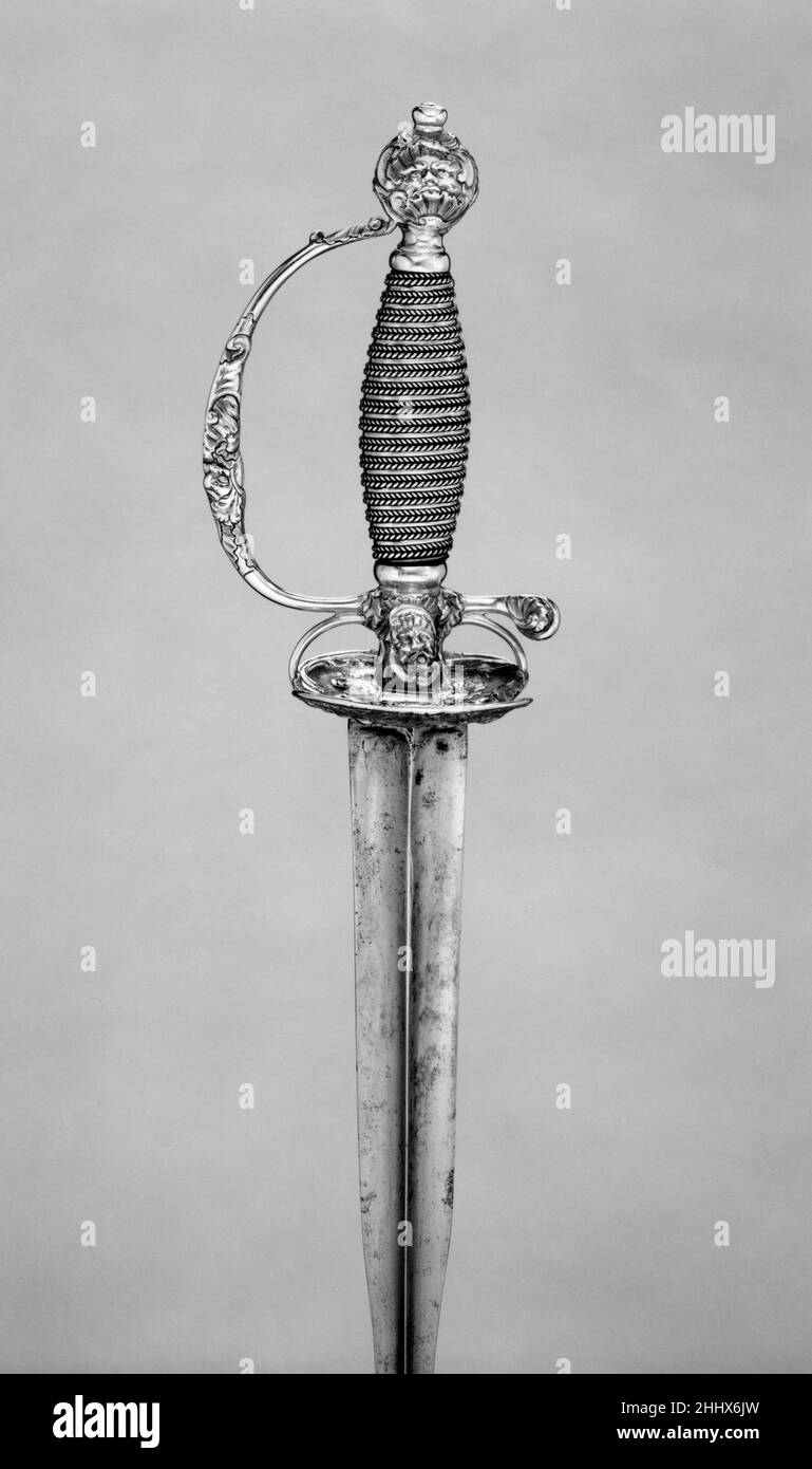 Smallsword hallmarked 1747–48 British, London The silver hilt is ...