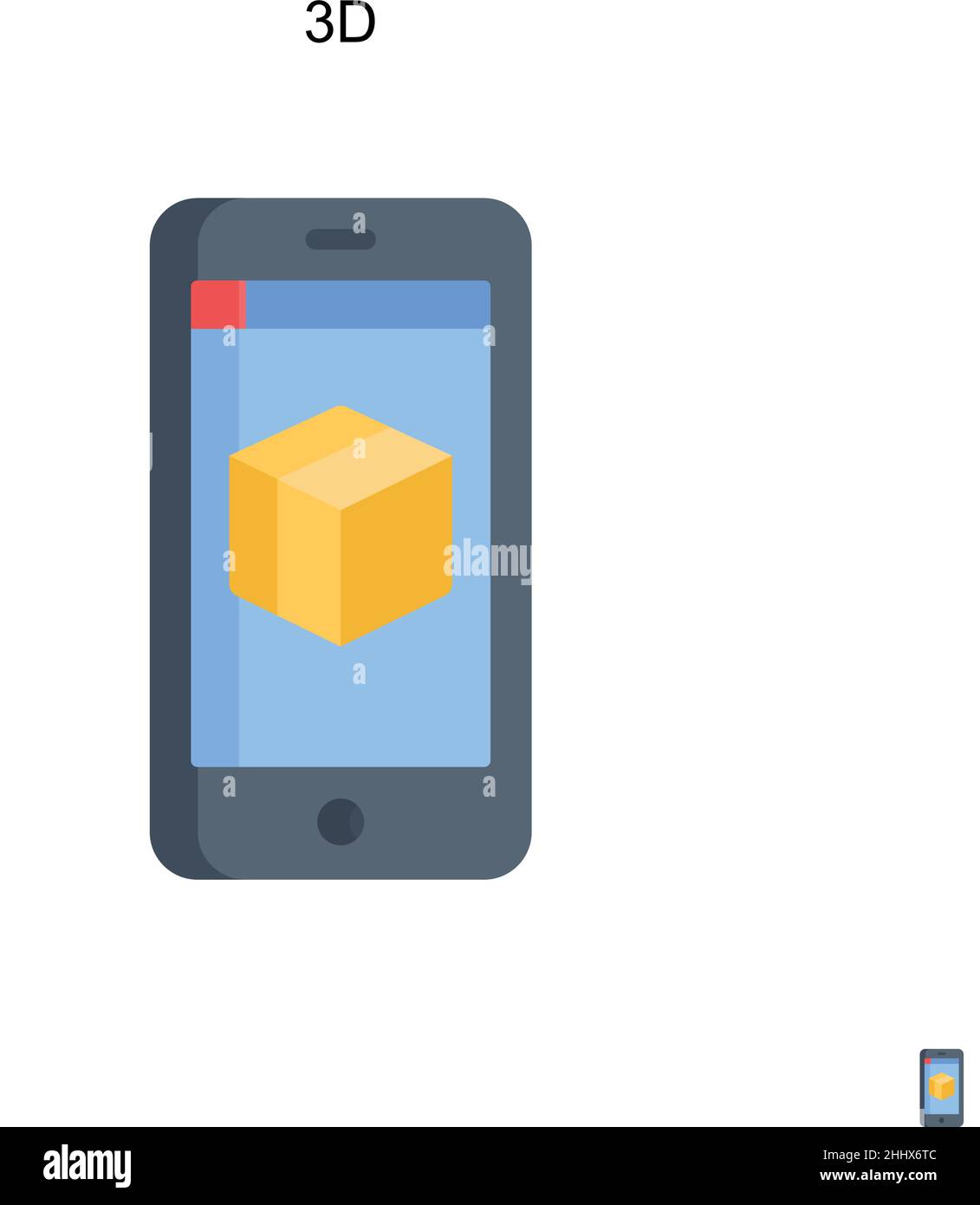 3d Simple vector icon. Illustration symbol design template for web ...