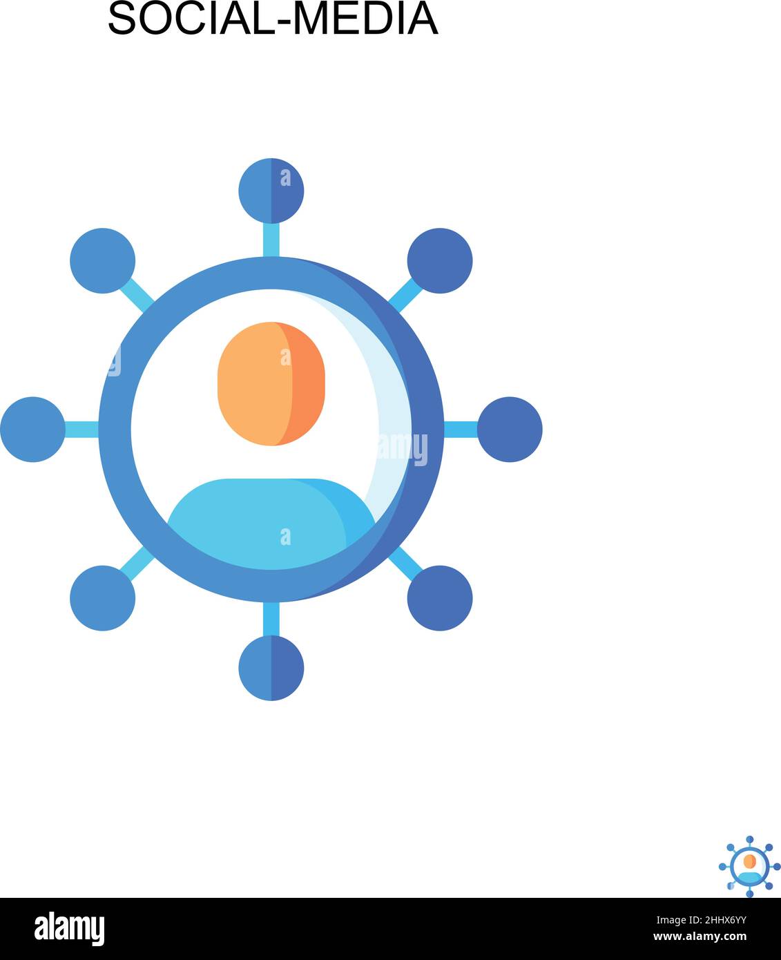 Social Media Simple Vector Icon Illustration Symbol Design Template For Web Mobile Ui Element