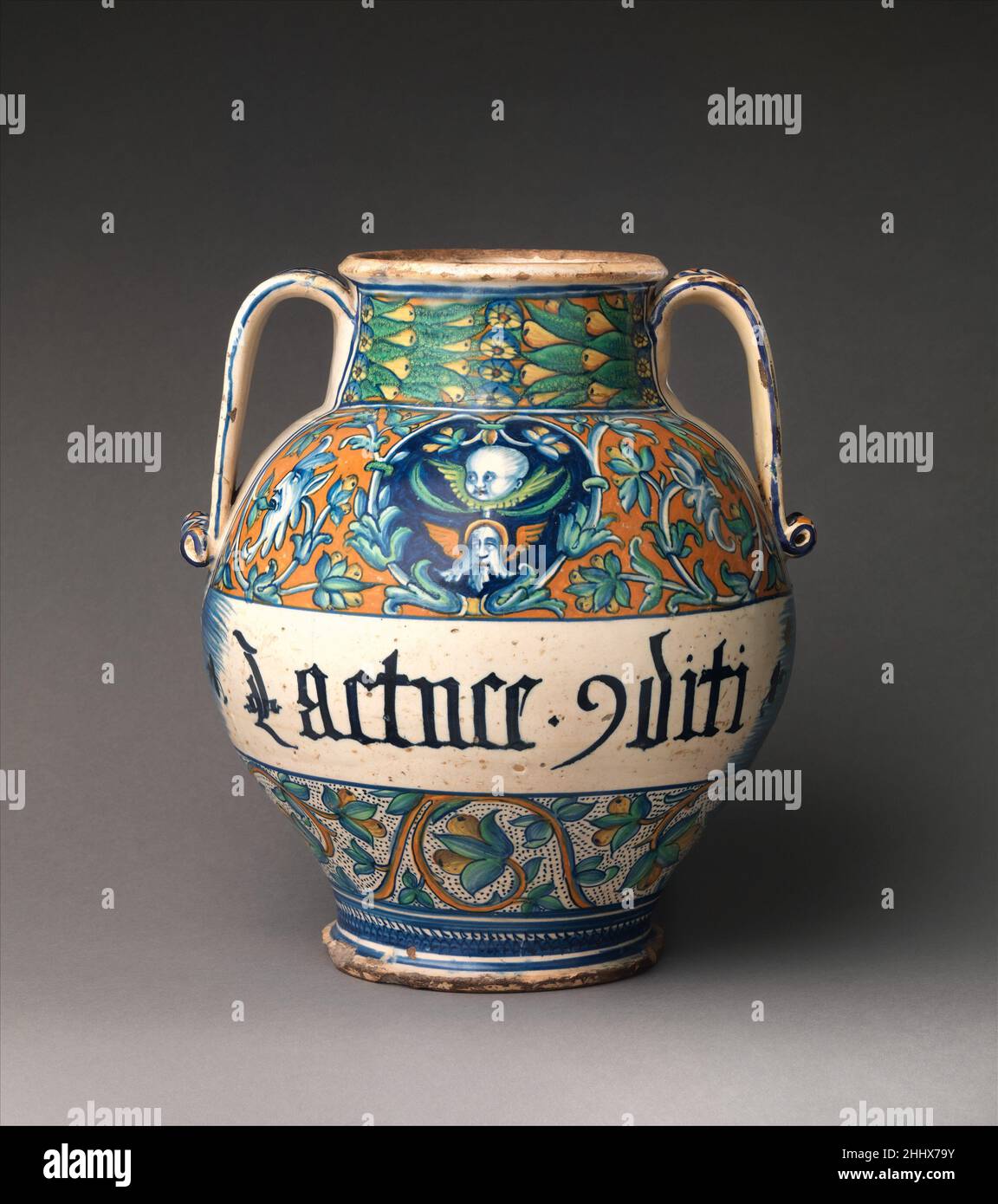 Storage or pharmacy jar ca. 1500–1520 Italian, perhaps Siena Storage ...