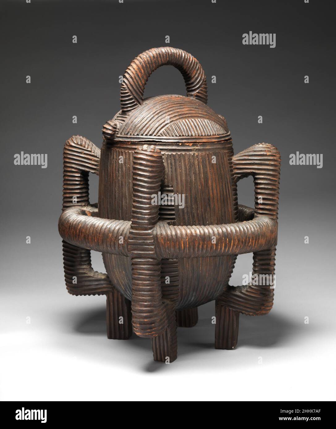 Lidded Vessel 19th century North Nguni peoples This four-legged vessel ...