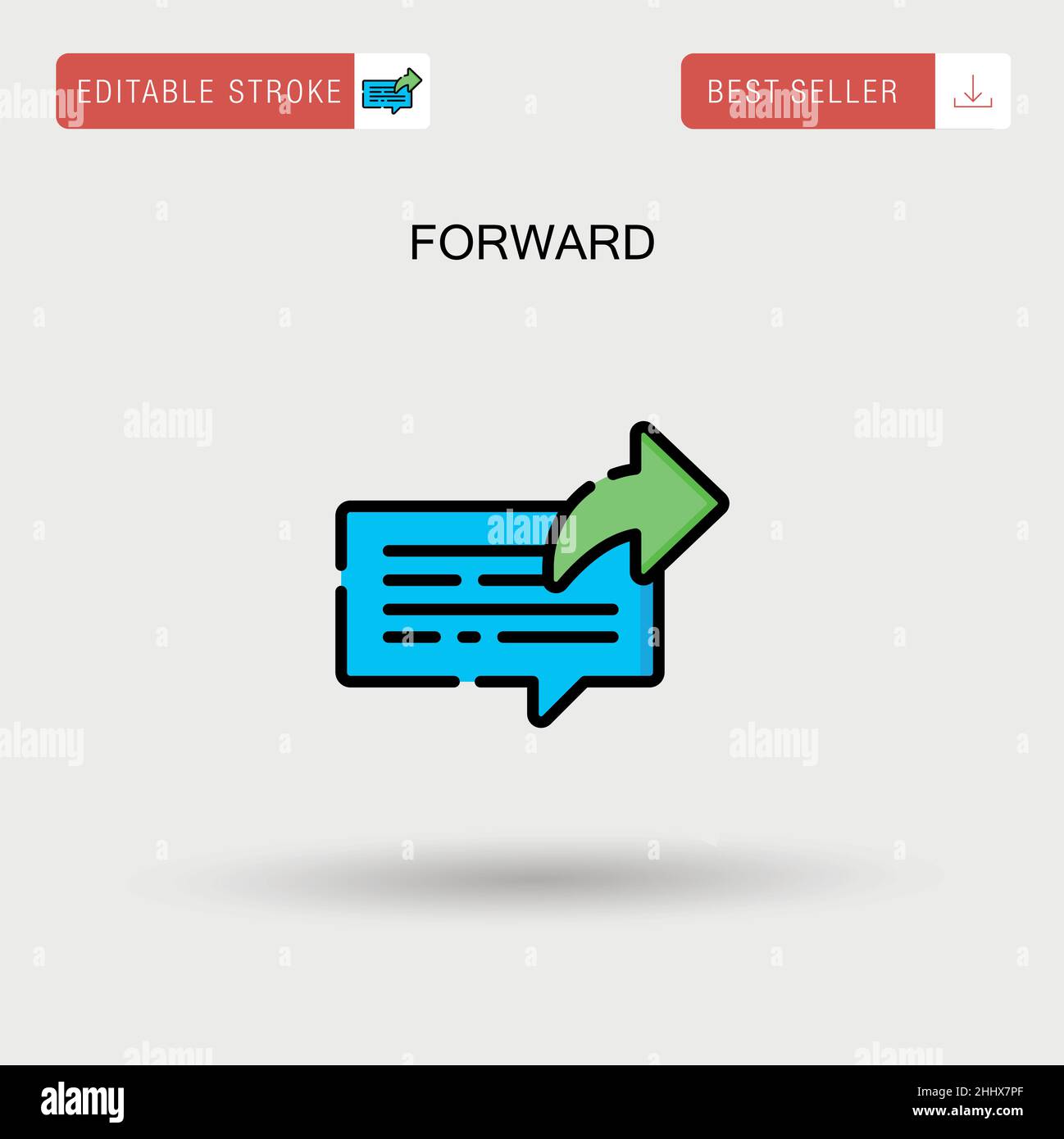 Forward Simple vector icon Stock Vector Image & Art - Alamy