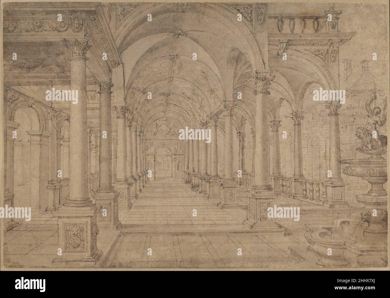One point perspective drawing hi-res stock photography and images - Alamy