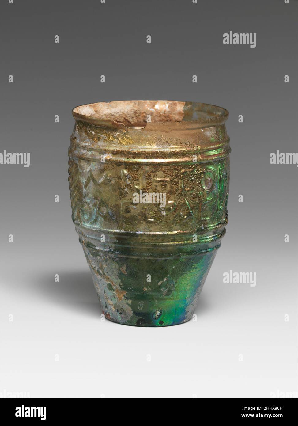 Glass beaker signed by Jason mid–1st century A.D. Roman, Syro ...