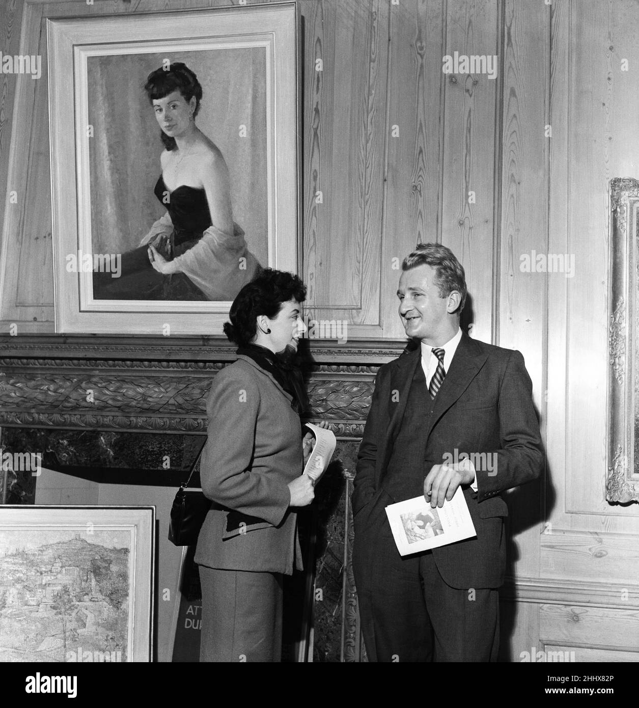 Derek Fowler A.R.C.A gave an exhibition of his picture portraits and ...