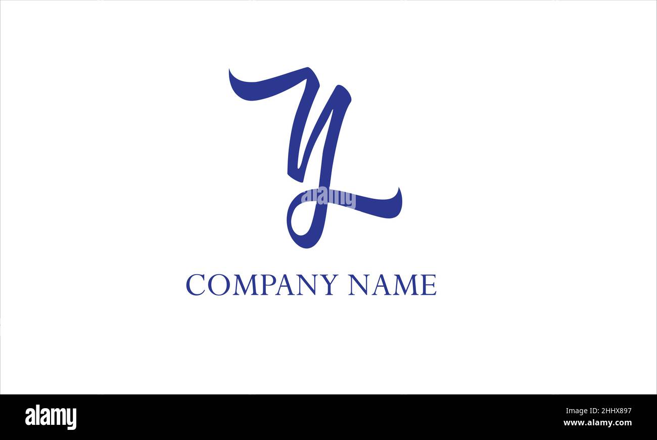 Alphabet Y logo artistic or symbolic design abstract monogram text ...