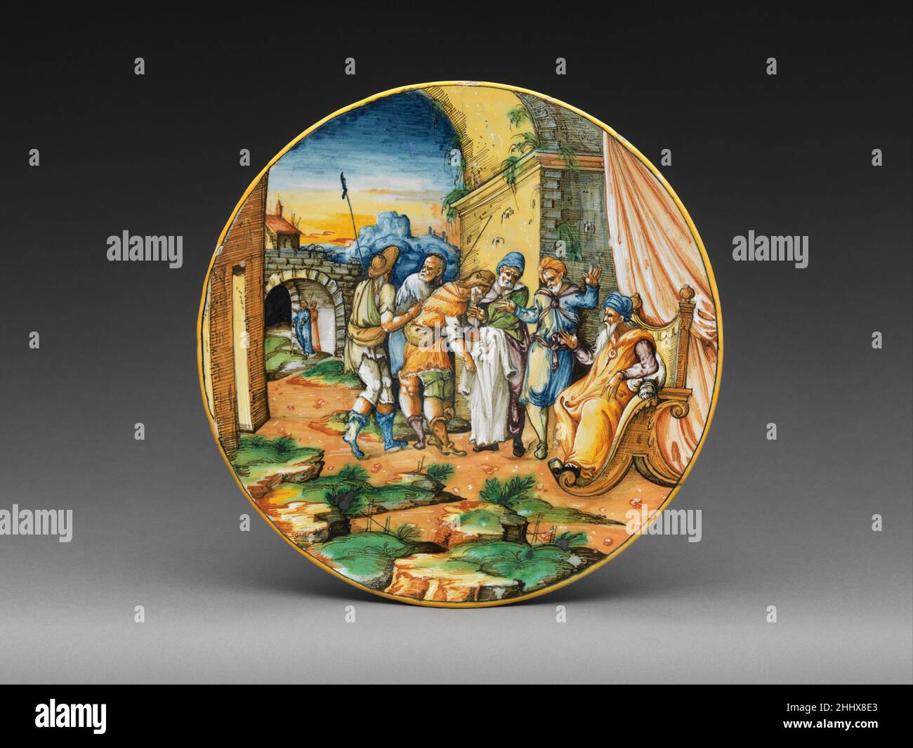 Plate with Jacob Is Shown Joseph’s Coat ca. 1560–75 Probably painted by ...