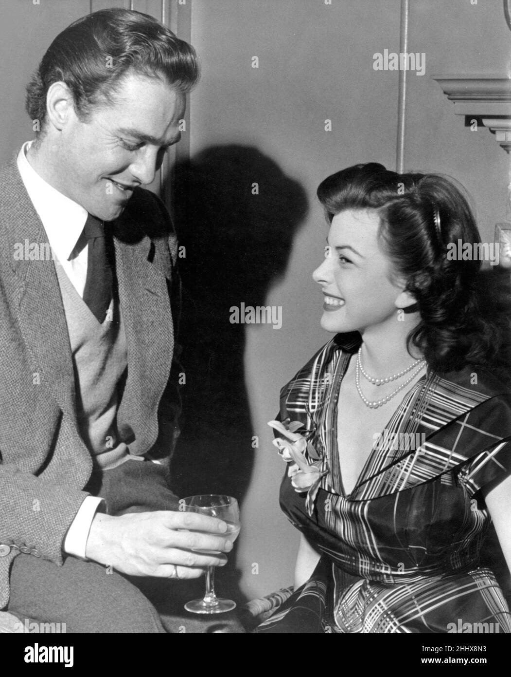 Richard Todd pictured with Joan Rice, who will play his leading lady in ...