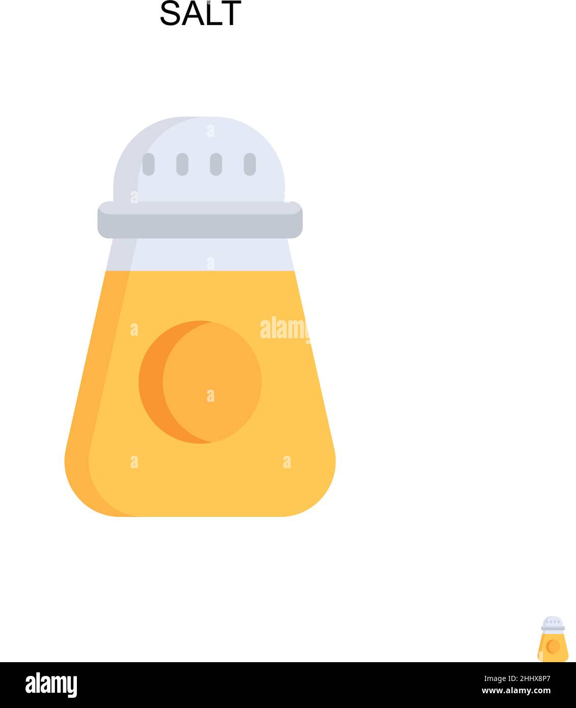 Salt Simple vector icon. Illustration symbol design template for web ...