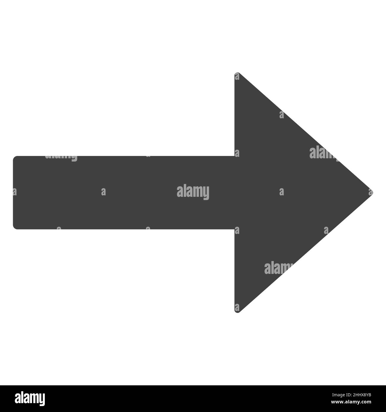 Arrow icon on a white background. Modern right arrow Stock Vector Image ...