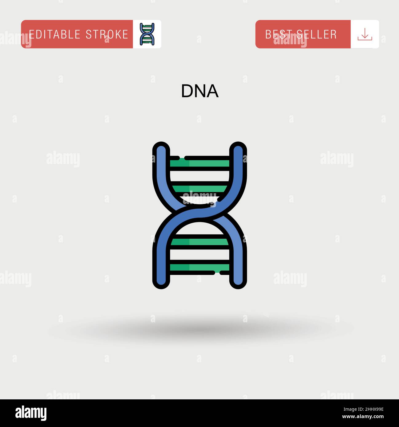 Dna Simple vector icon Stock Vector Image & Art - Alamy