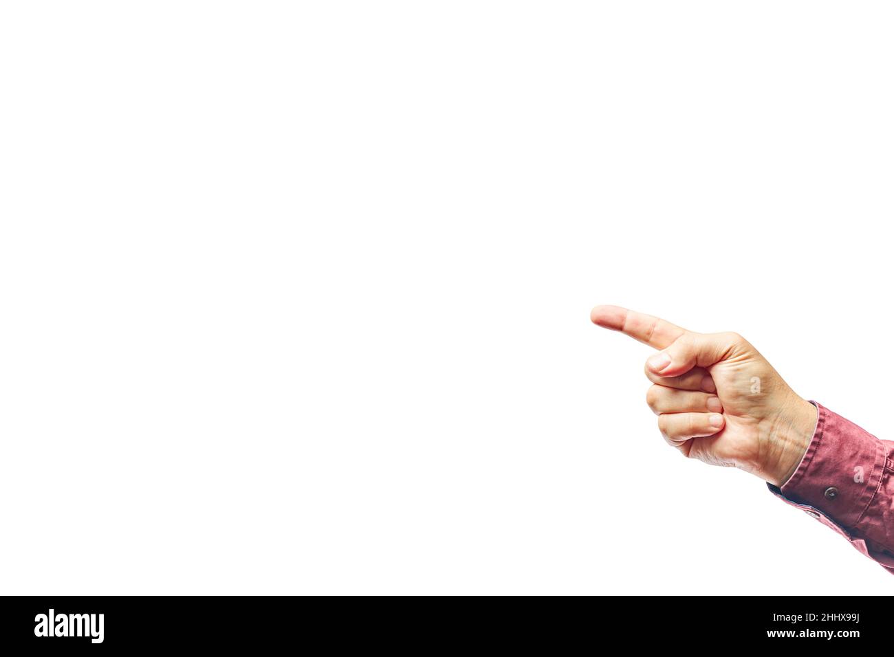 Mans index finger Cut Out Stock Images & Pictures - Alamy