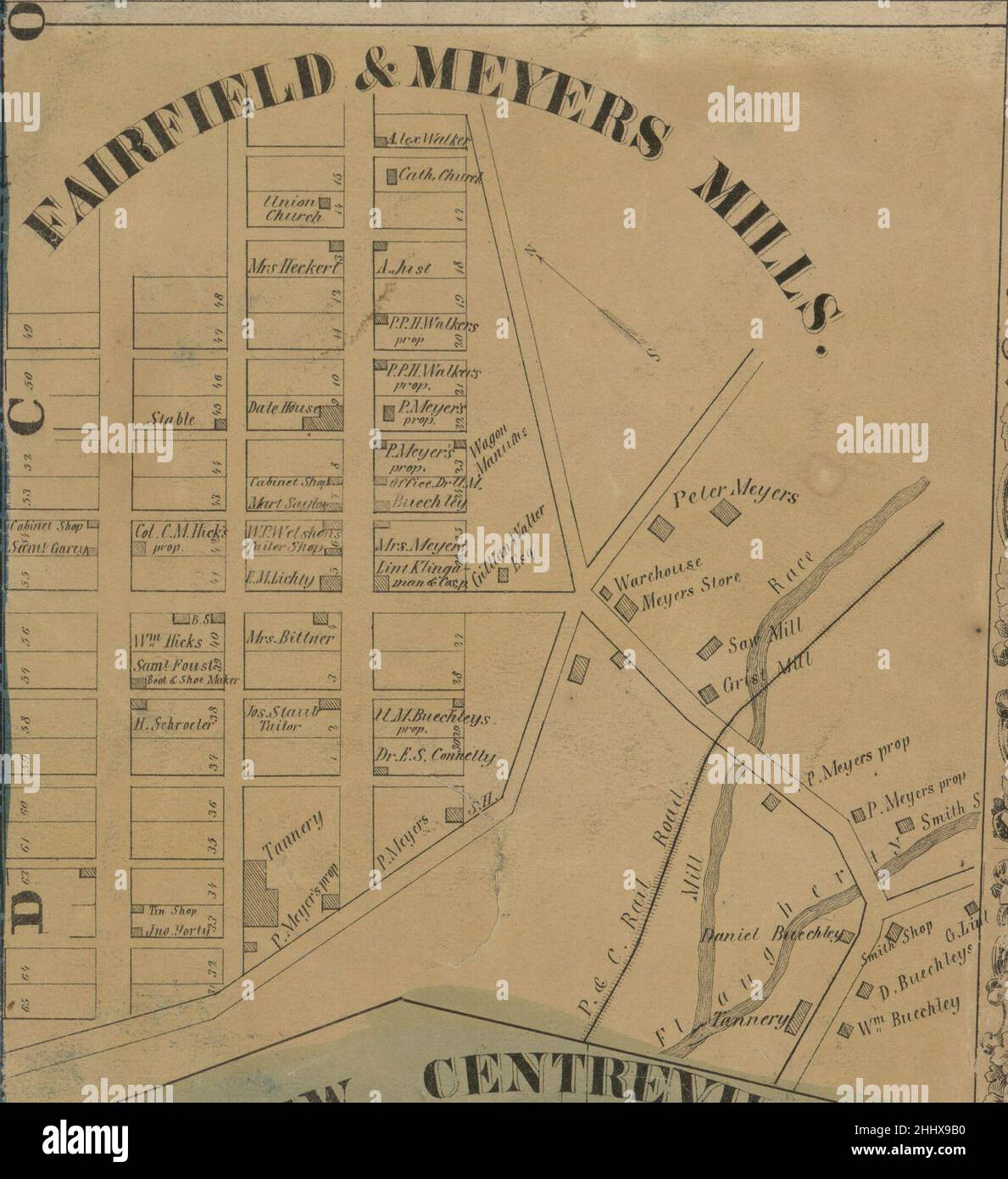 Map of fairfield hi-res stock photography and images - Alamy