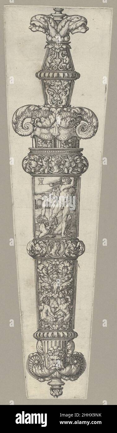Design for a Dagger Sheath, with Cain and Abel 1539 Heinrich Aldegrever ...