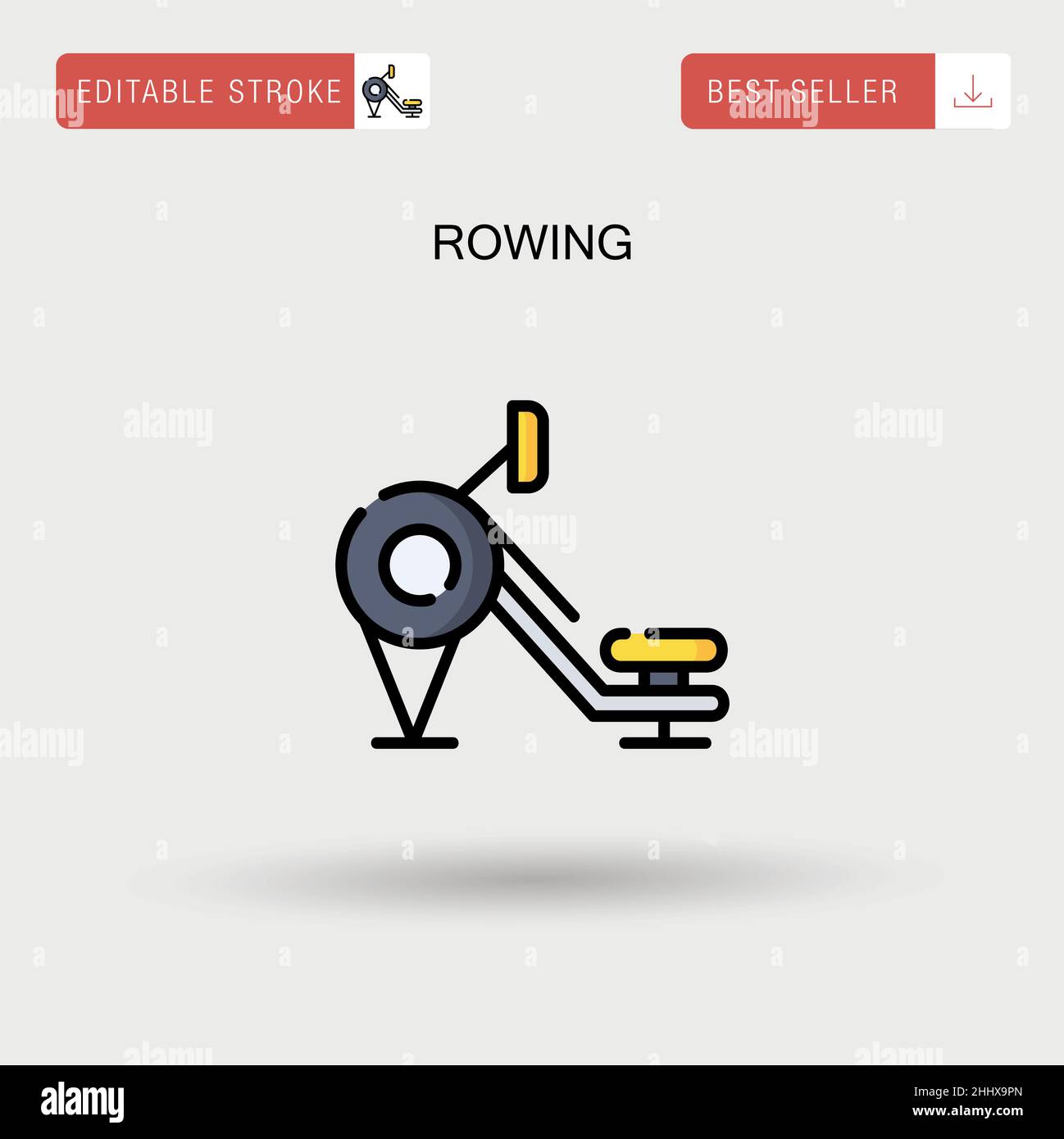 Rowing athlete Stock Vector Images - Alamy
