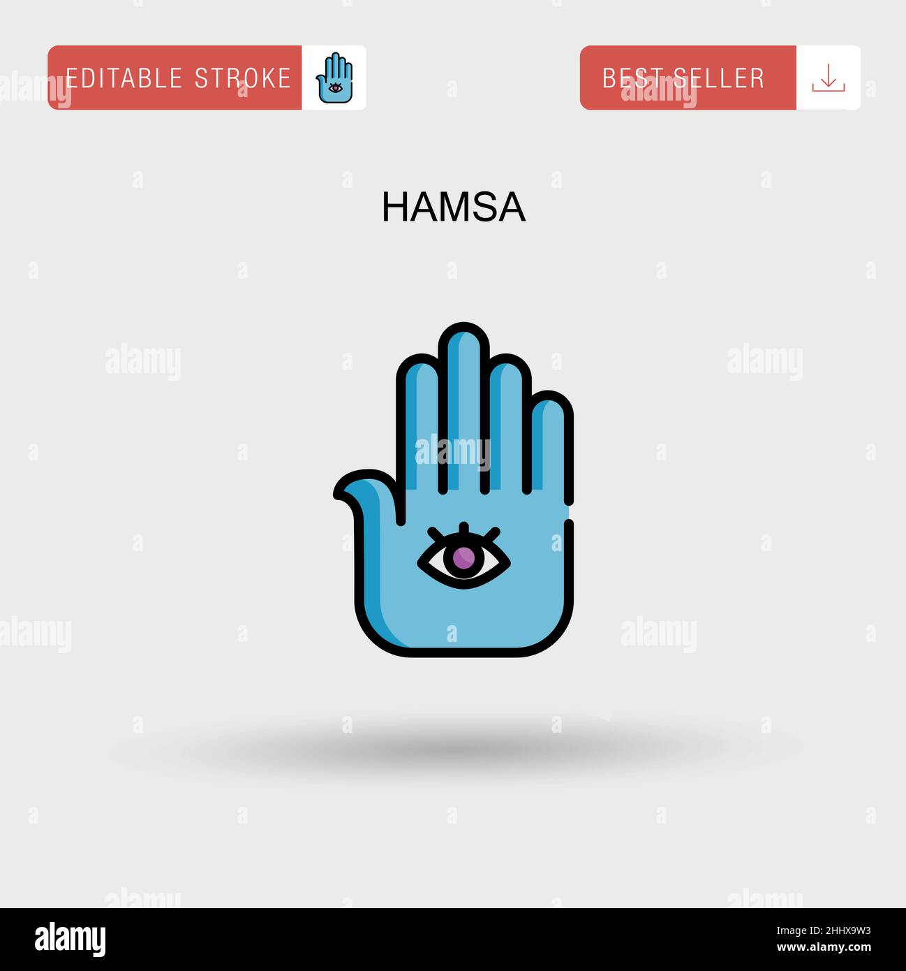 Blue hamsa eye Stock Vector Images - Alamy