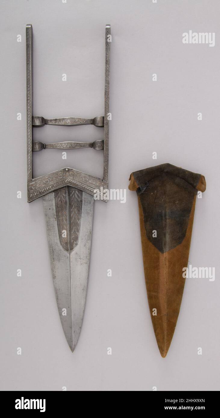 Dagger (Katar) with Sheath 19th century Indian. Dagger (Katar) with ...