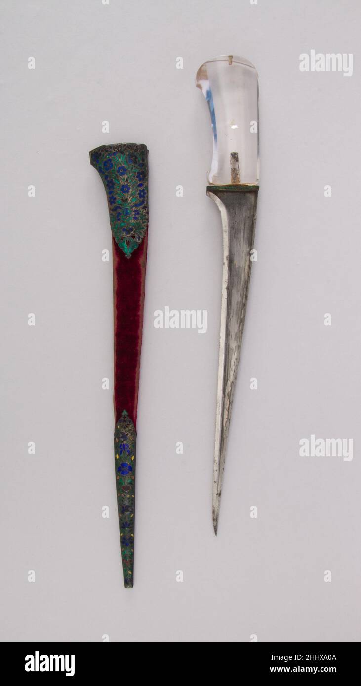 Dagger (Pesh-kabz) with Sheath 18th–19th century Indian, Mughal. Dagger ...