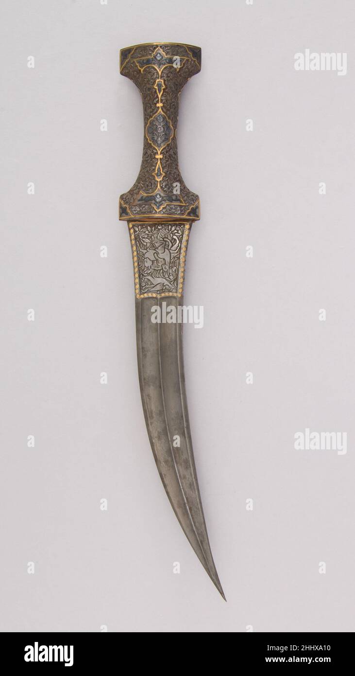 Dagger (Jambiya) 19th century Persian, Qajar. Dagger (Jambiya) 32261 ...
