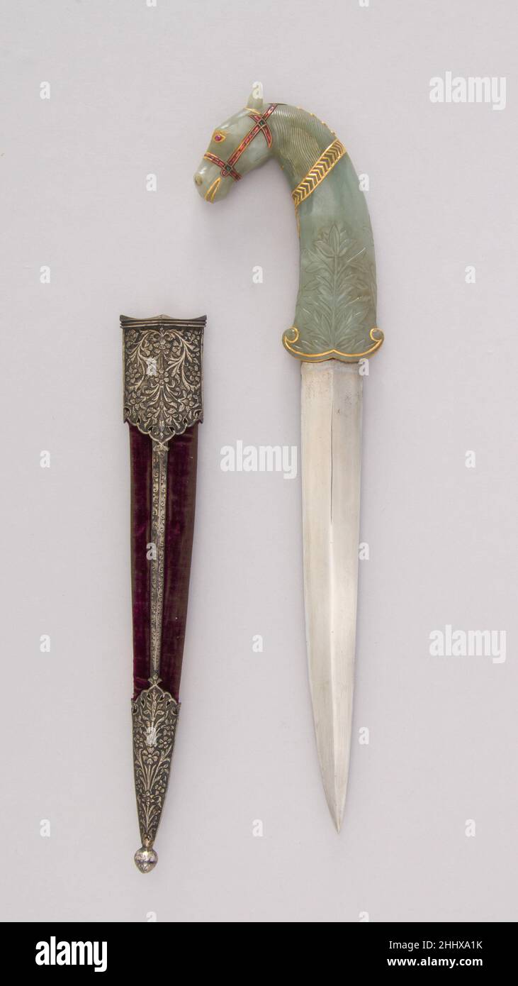 Dagger with Sheath 17th–19th century hilt, Indian, Mughal; sheath ...