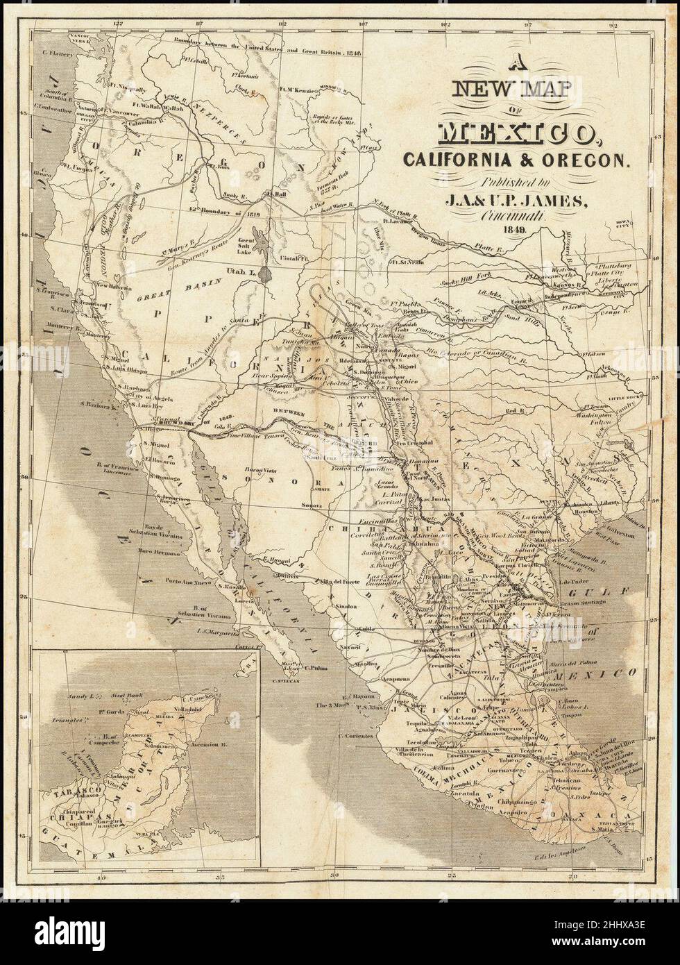 1849 map hi-res stock photography and images - Alamy