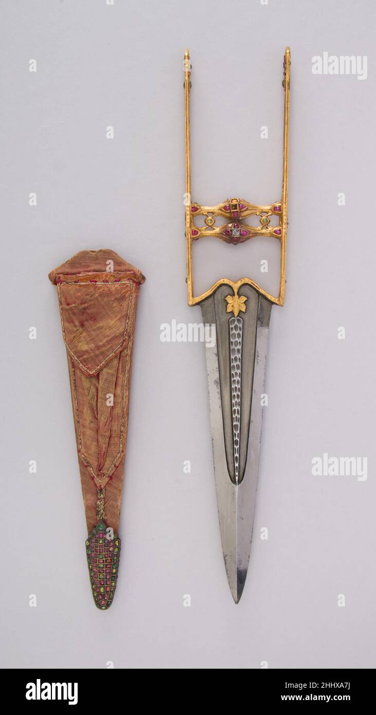 Dagger (Katar) with Sheath 18th–19th century Indian, Mughal. Dagger ...