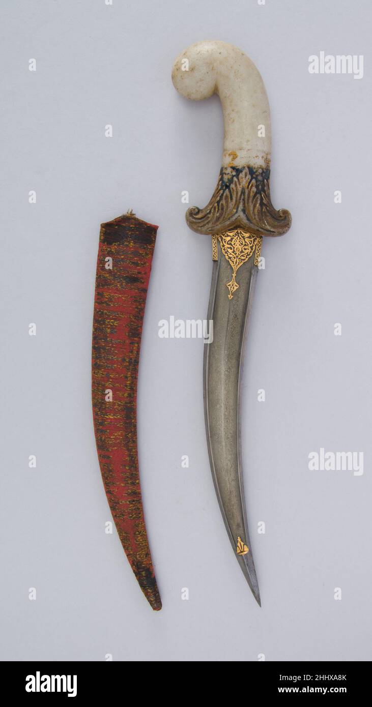 Dagger (Jambiya) with Sheath 19th century Indian, Mughal. Dagger ...
