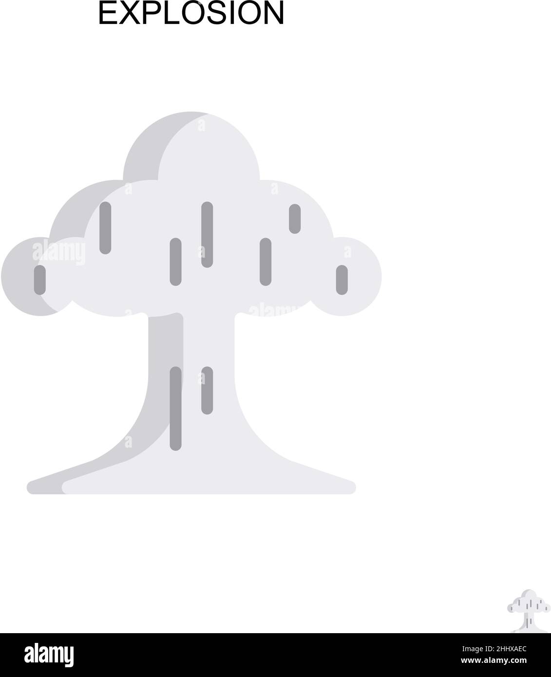 Explosion Simple vector icon. Illustration symbol design template for ...