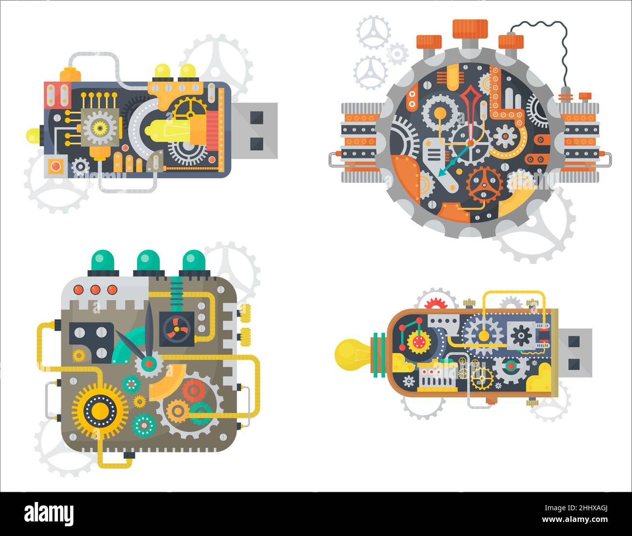 Steampunk vectors hi-res stock photography and images - Alamy