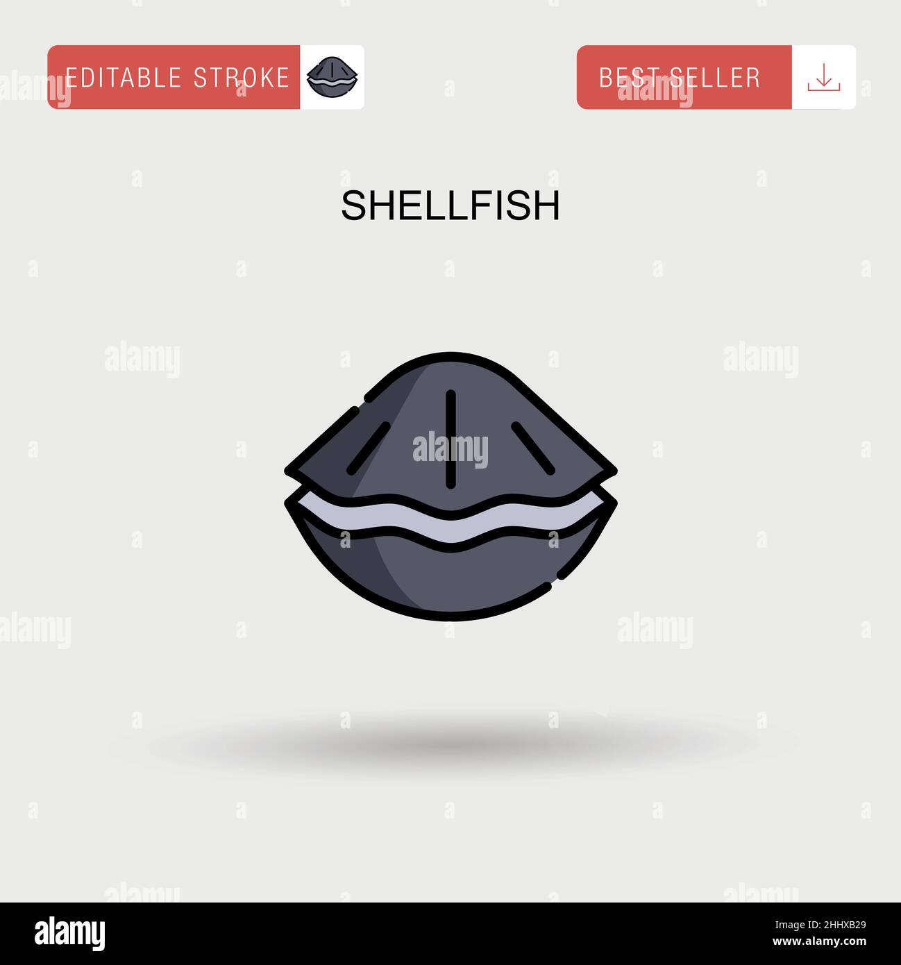 Oyster shellfish drawing hi-res stock photography and images - Alamy