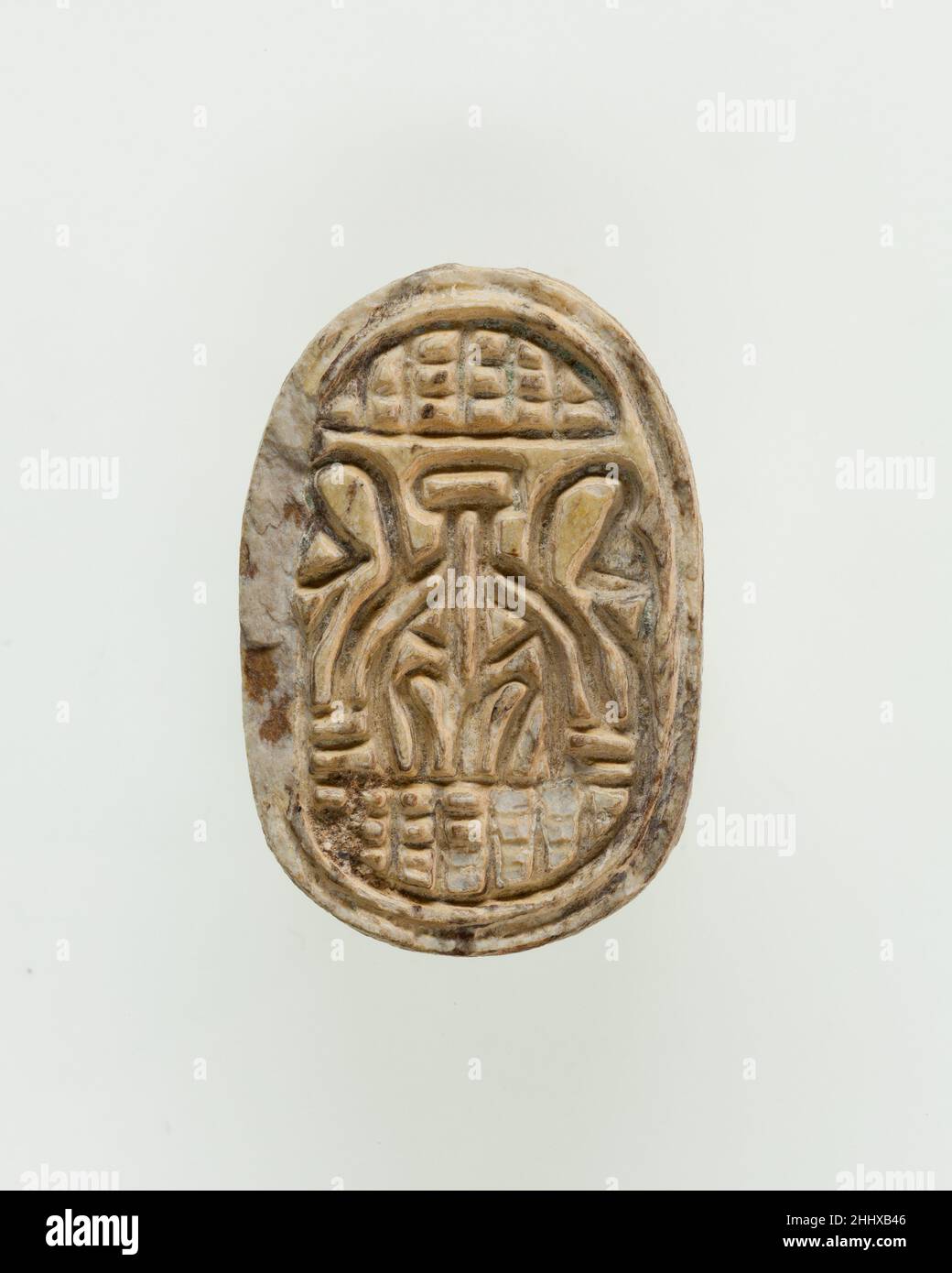 Scarab Decorated with Symbol of Unification ca. 1850–1640 B.C. Middle ...