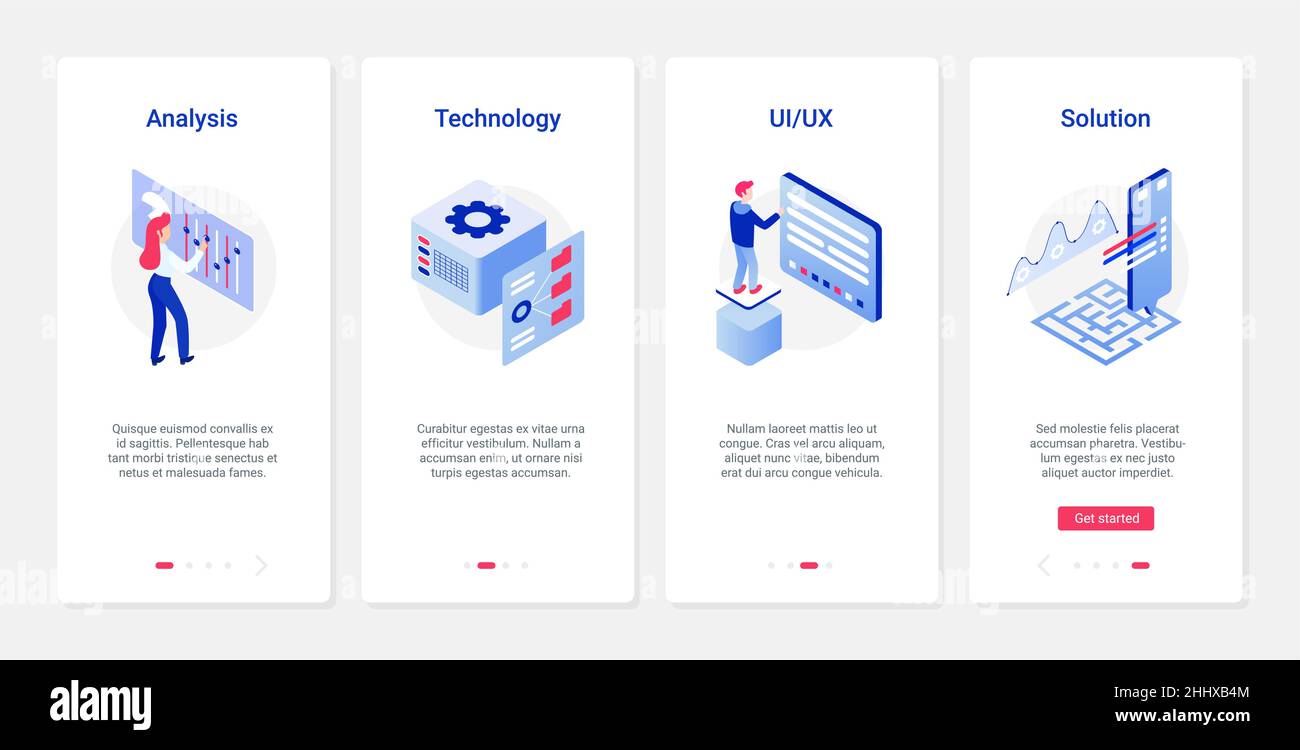 Data Analysis Smart Solutions Vector Illustration Ux Ui Onboarding