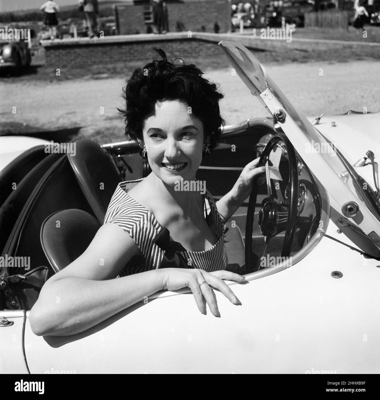 Racing at Goodwood. Pat Moss (she was the younger sister of Formula One ...