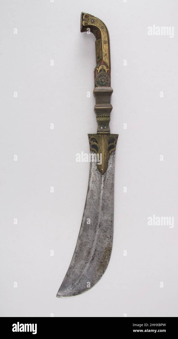 Knife (Moplah) 18th–19th century Indian, Kodagu (Coorg). Knife (Moplah ...