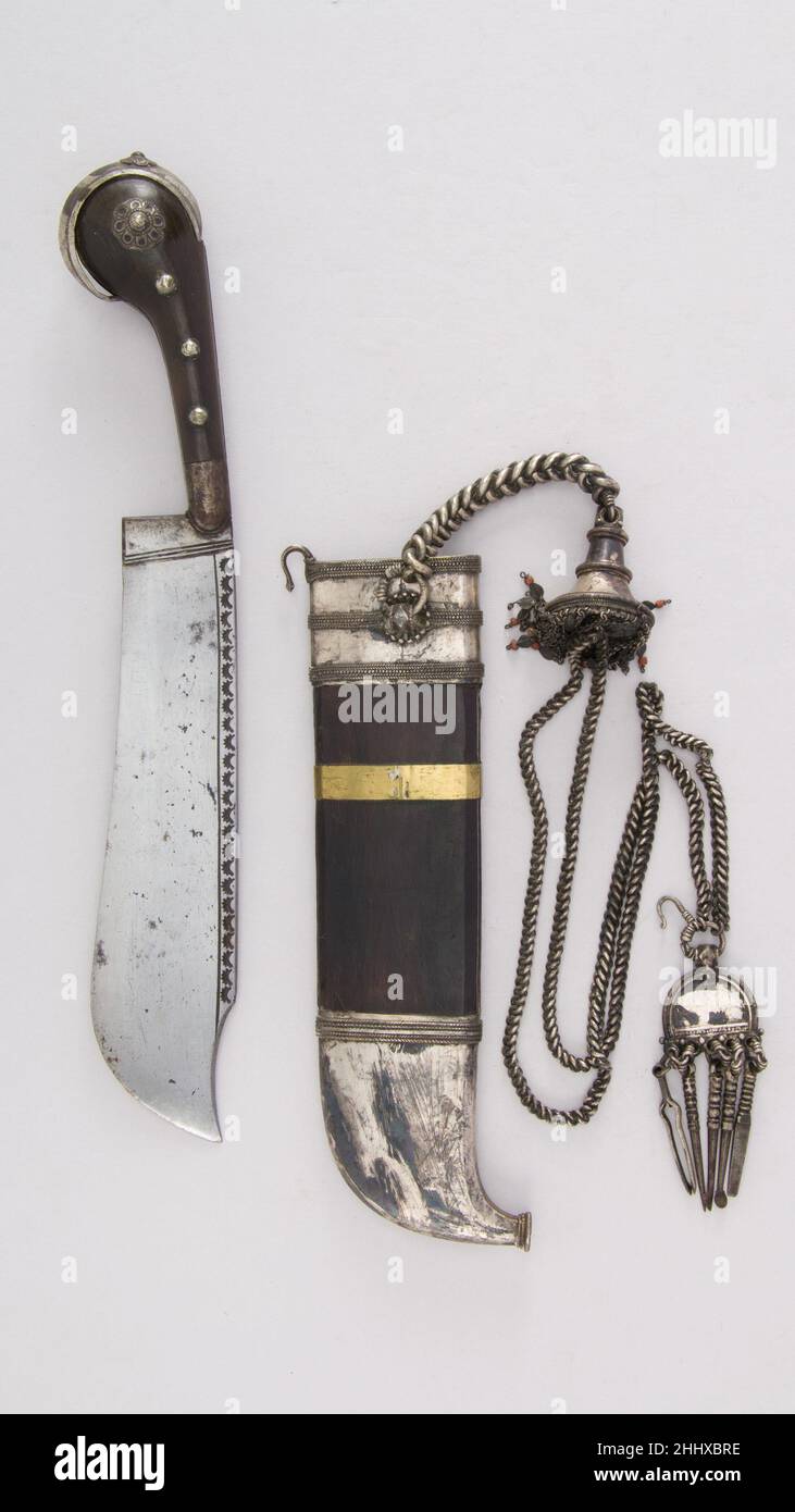 Knife (Pichangatti) and Sheath 18th–19th century Indian, Kodagu (Coorg ...