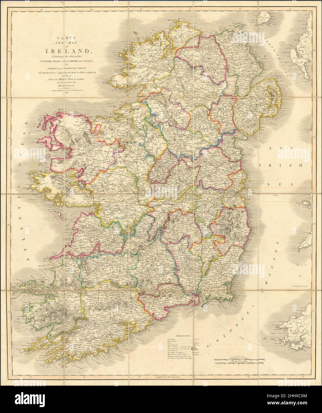 Map of cary hi-res stock photography and images - Alamy