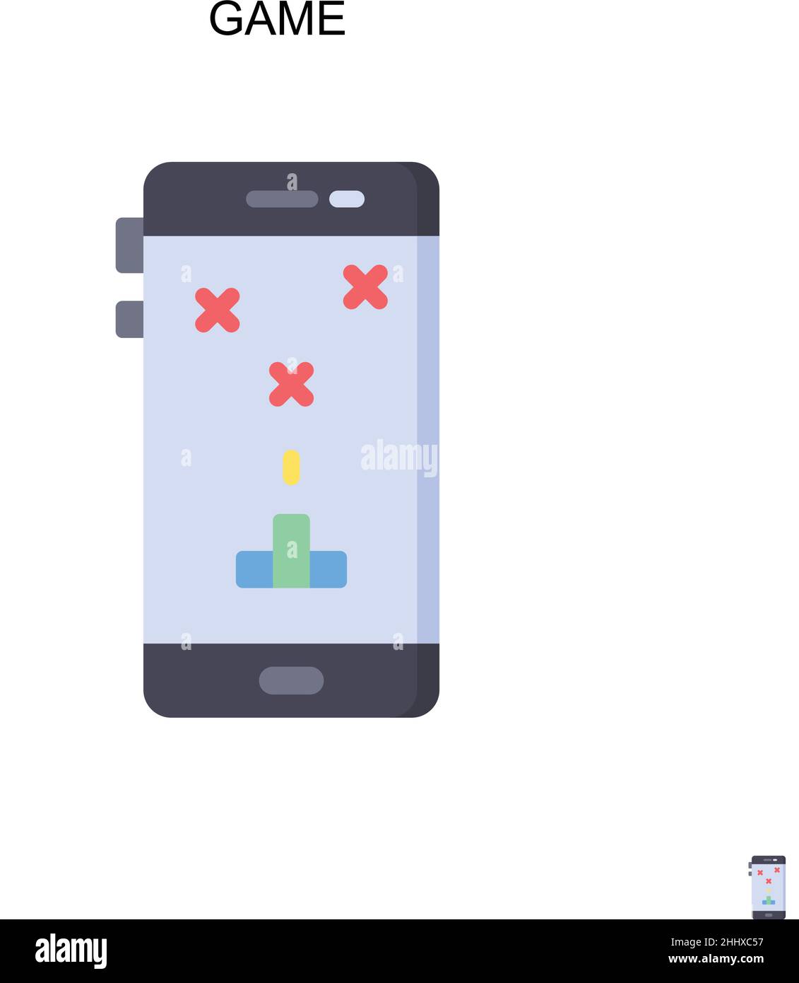 Game Simple vector icon. Illustration symbol design template for web ...