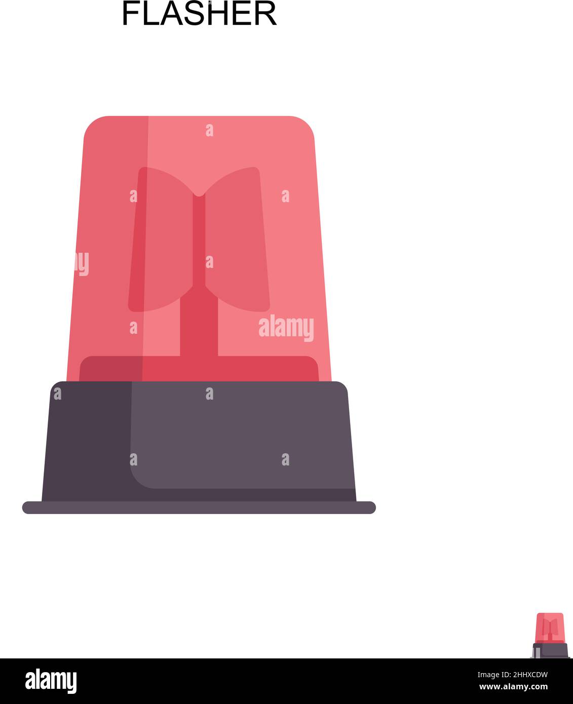 Flasher Simple vector icon. Illustration symbol design template for web mobile UI element Stock ...