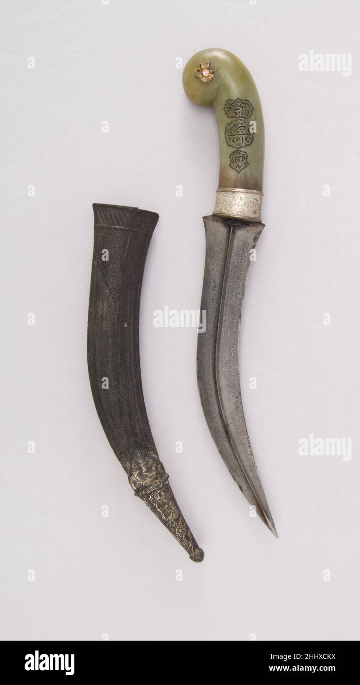Dagger (Jambiya) with Sheath 18th century Indian. Dagger (Jambiya) with ...