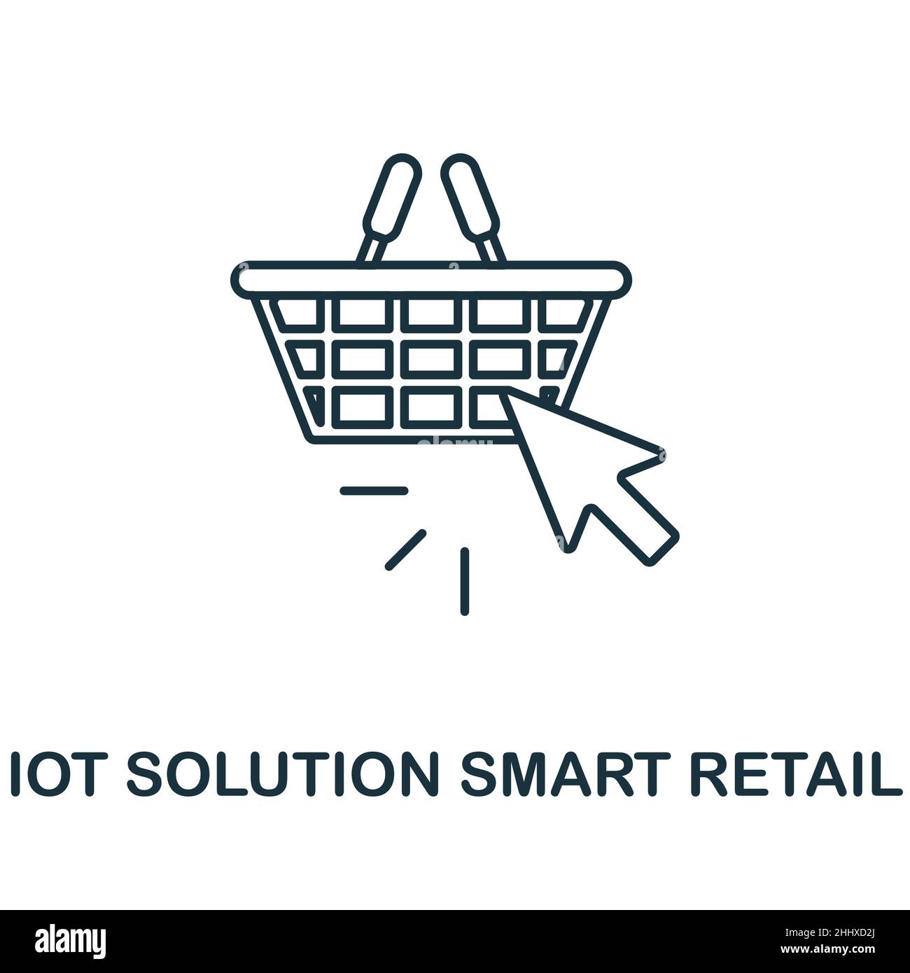 Smart Retail icon. Line element from iot solution collection. Linear ...