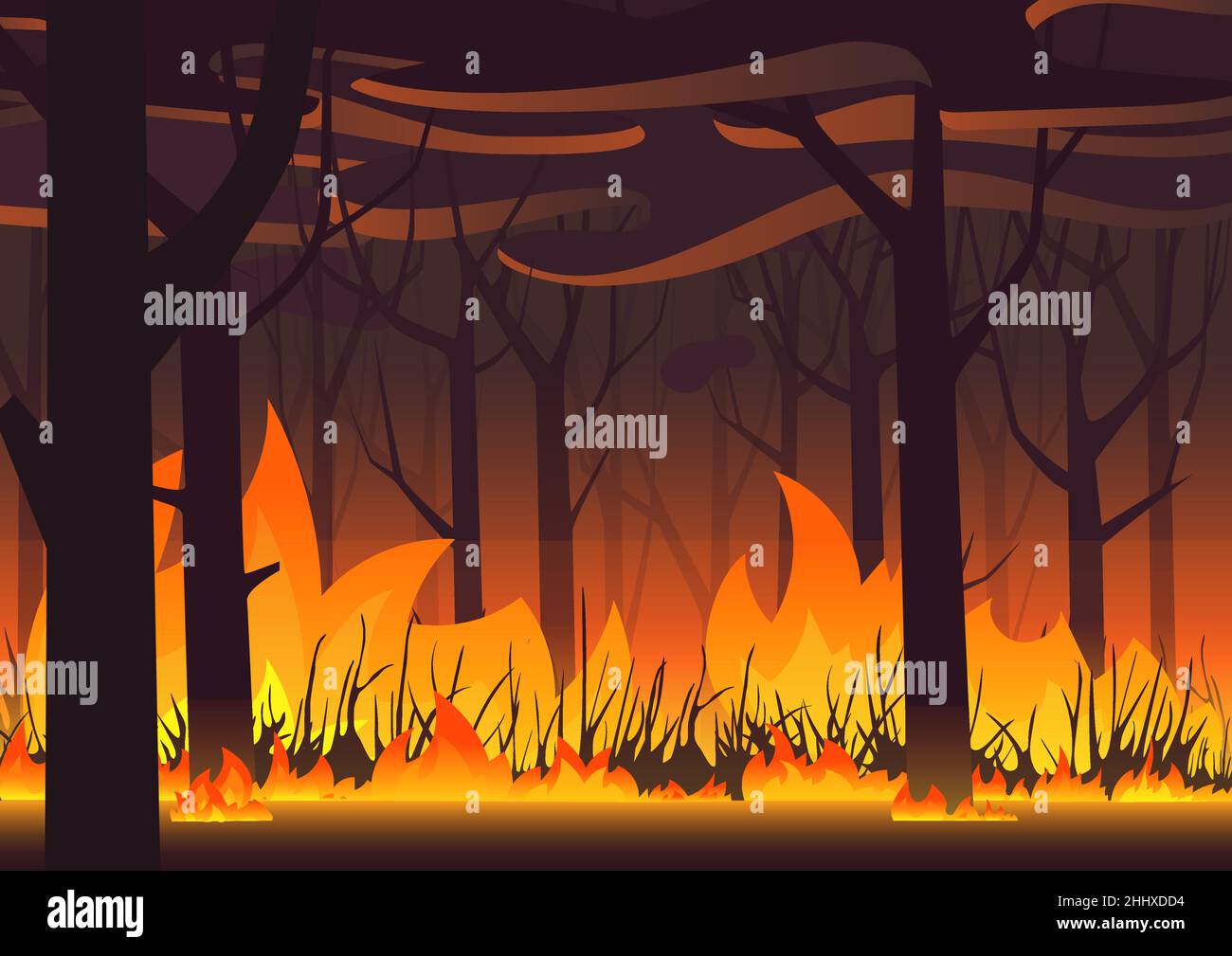 Tree banner flame design hi-res stock photography and images - Alamy