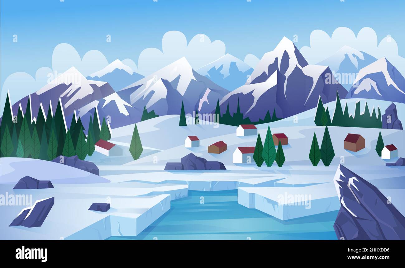 Chill landscape Stock Vector Images - Alamy