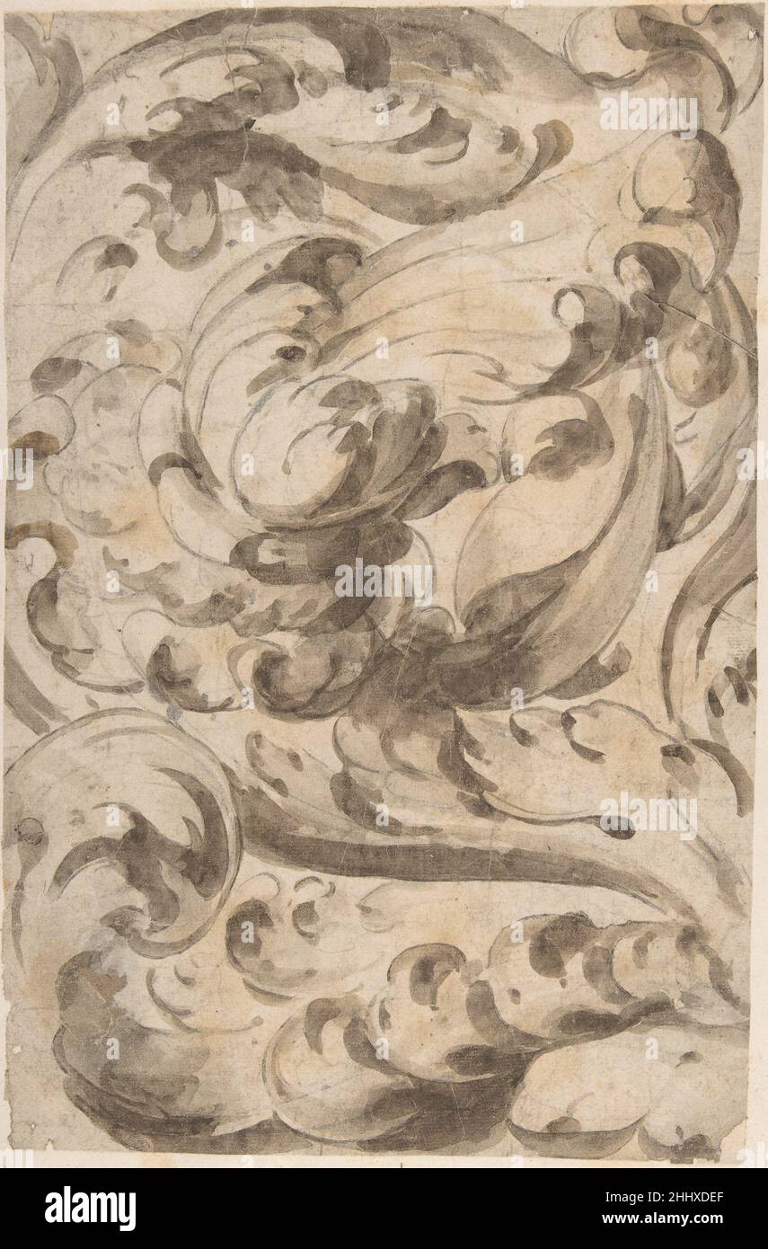 Overall Pattern of Acanthus Scrolls 17th century Anonymous, Italian ...
