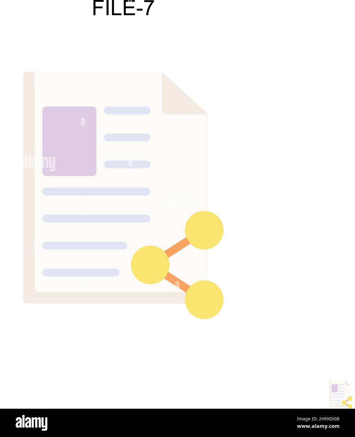 File 7 Simple Vector Icon Illustration Symbol Design Template For Web Mobile Ui Element Stock