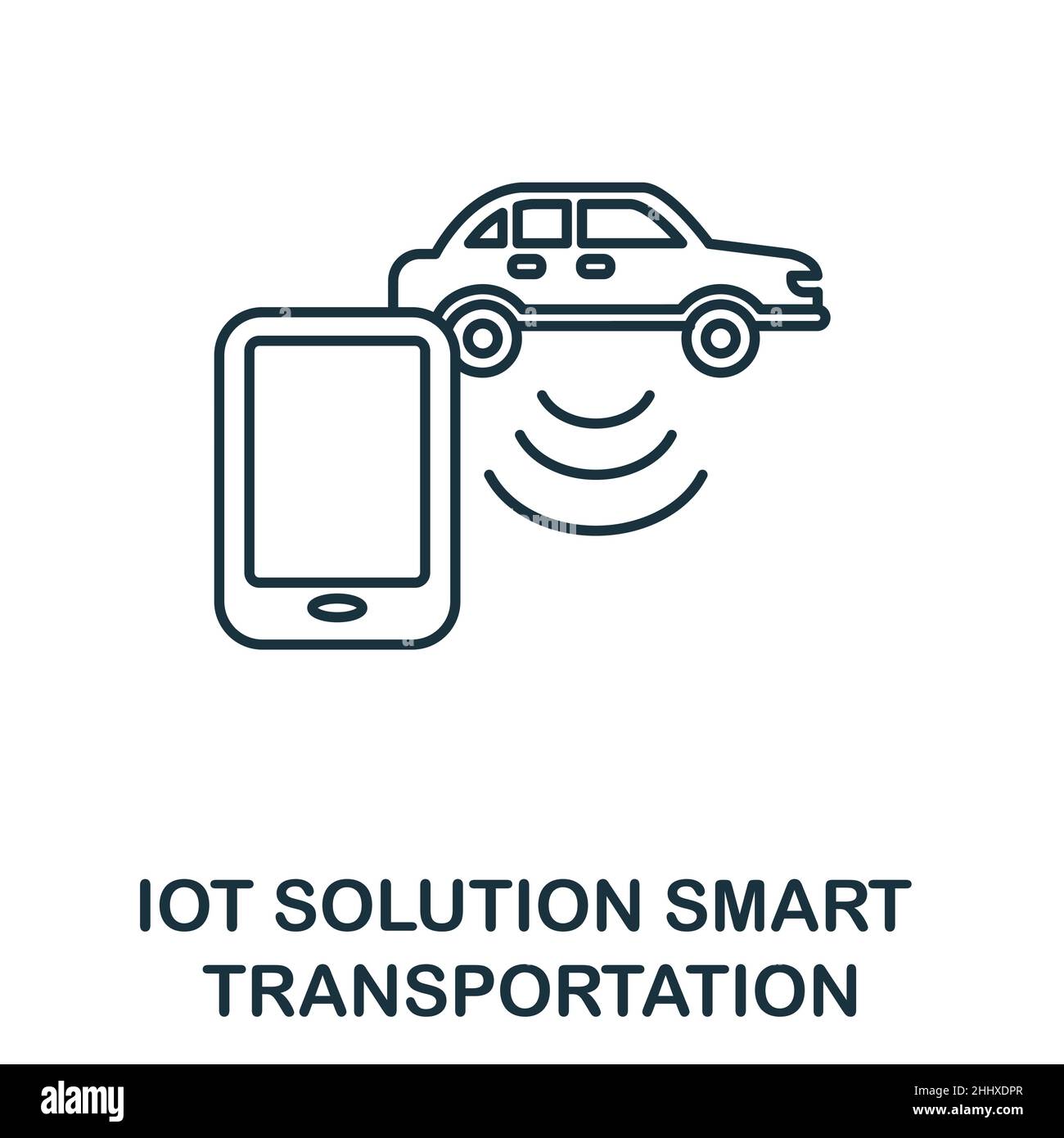Smart Transportation icon. Line element from iot solution collection ...