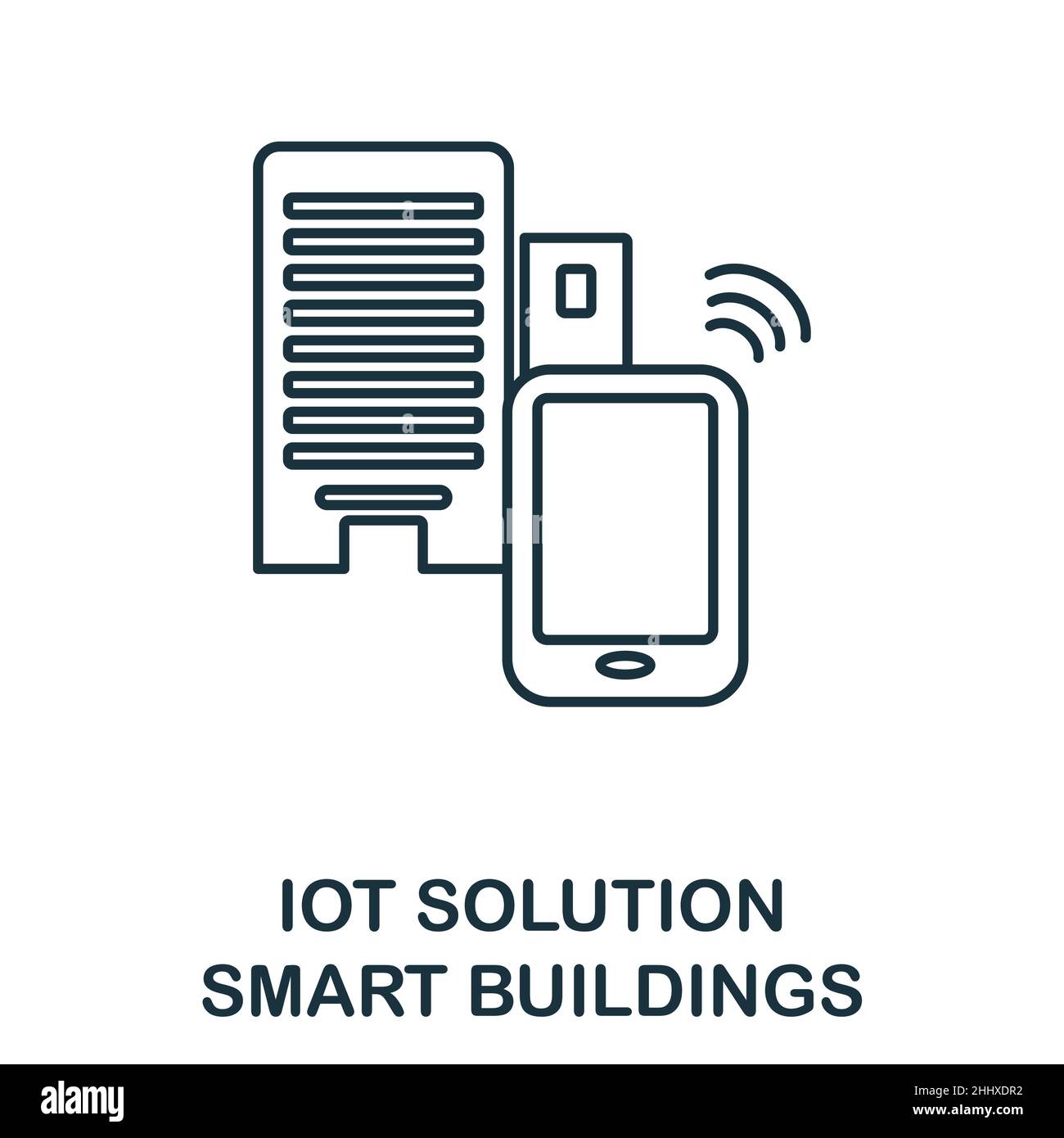 Smart Buildings icon. Line element from iot solution collection. Linear ... Smart Buildings icon. Line element from iot solution collection. Linear ...