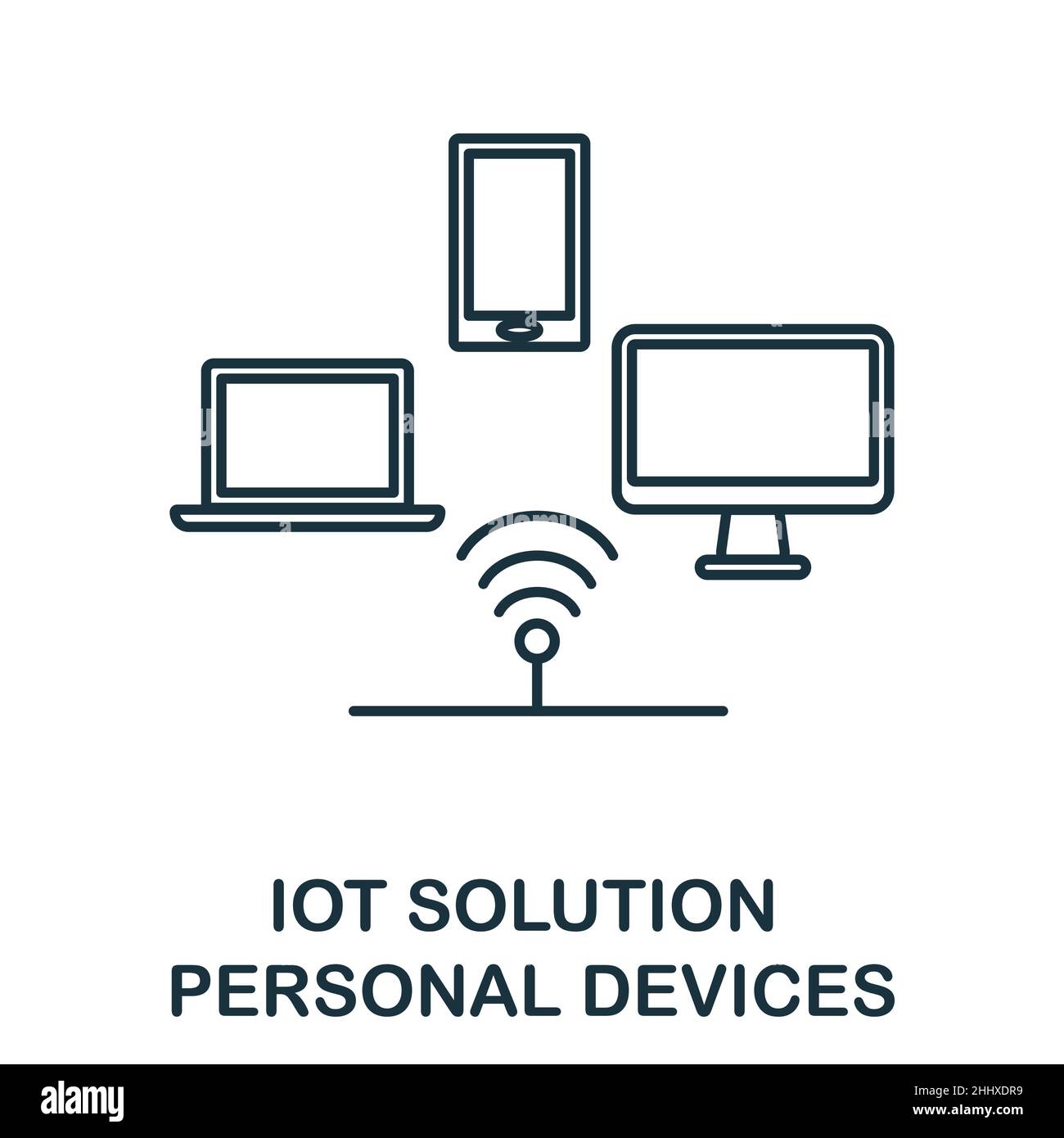 Personal Devices icon. Line element from iot solution collection ...