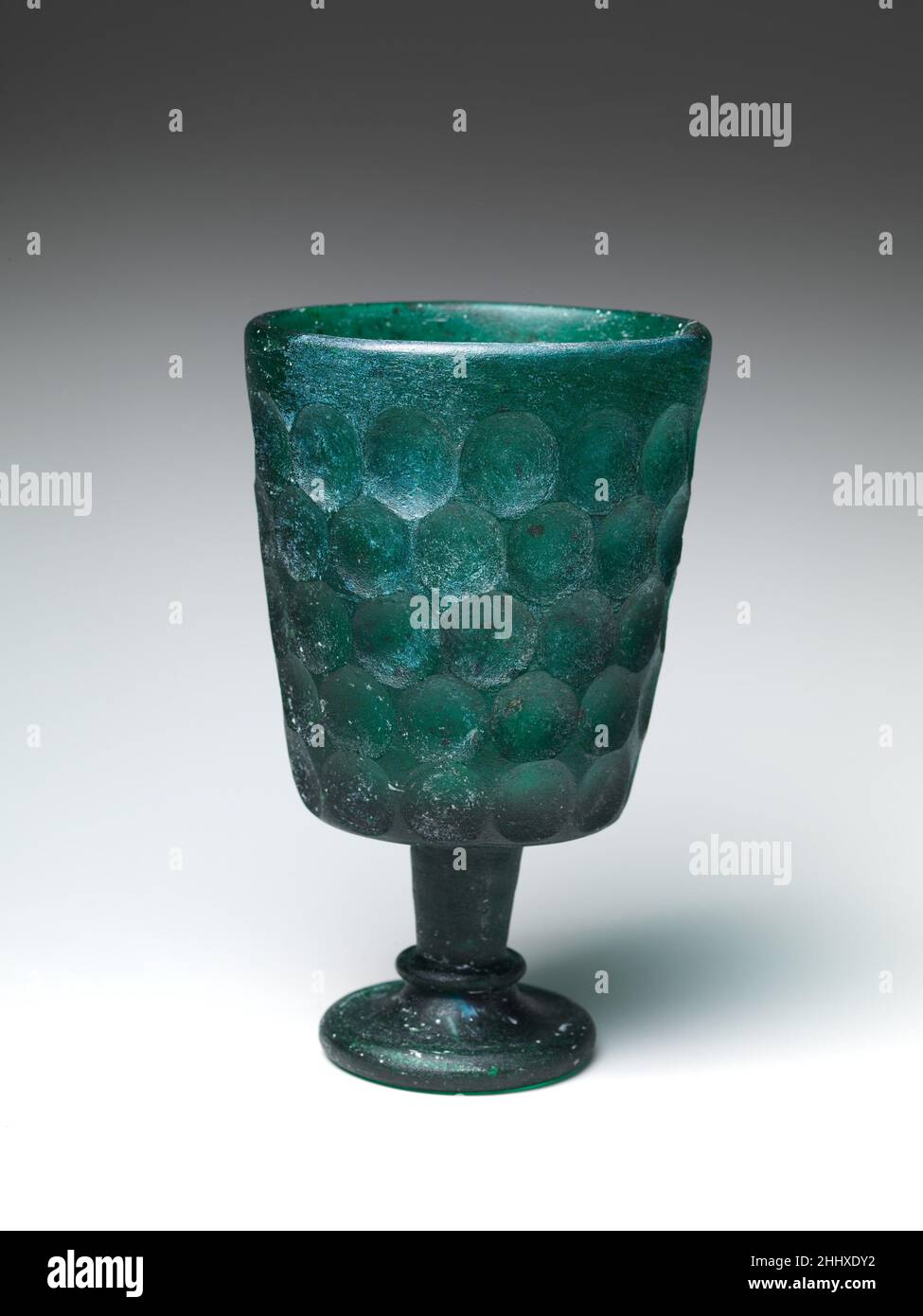 Footed Goblet 7th–8th century This goblet in dark blue-green glass is a ...