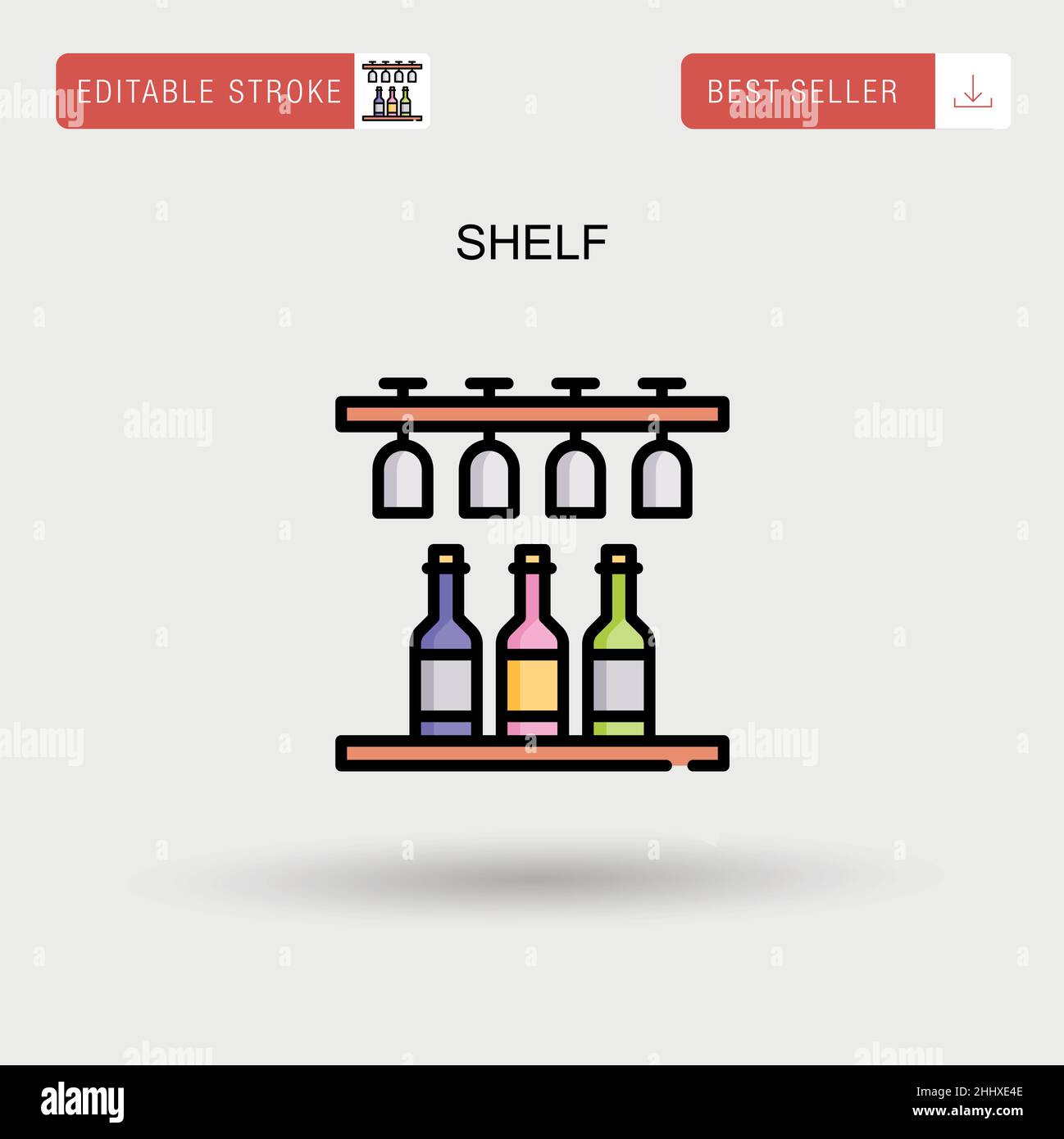 Shelf Simple vector icon Stock Vector Image & Art - Alamy